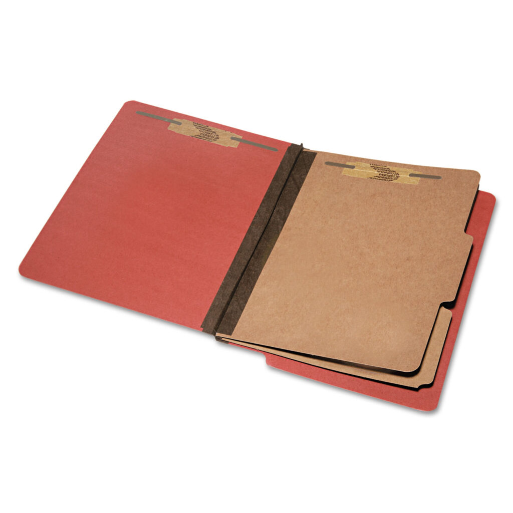 SKILCRAFT End Tab Classification Folders, 2 Dividers, Letter Size ...