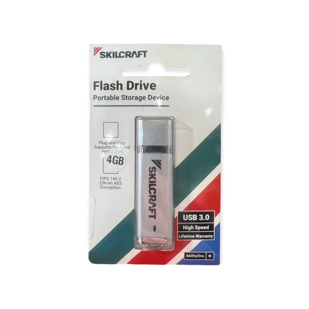 SKILCRAFT USB Flash Drive with 256-Bit AES Encryption, 4 GB ...